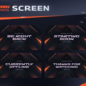 Inferno Animated Stream Package / Twitch Overlay Graphic/gamer/simple ...