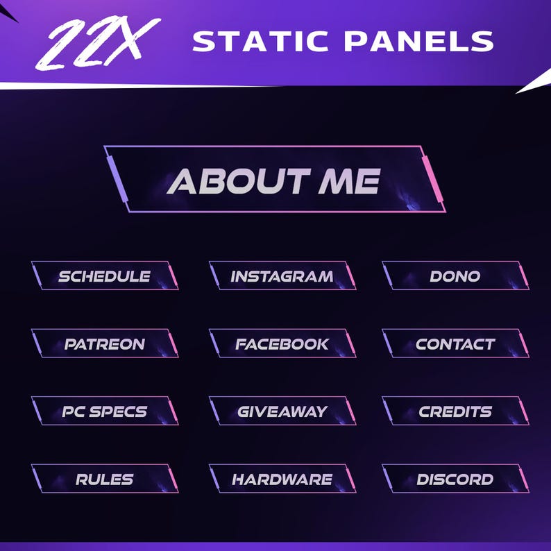 Animated Futuristic Neon Space Design Stream Overlay: Cosmic Blue for ...