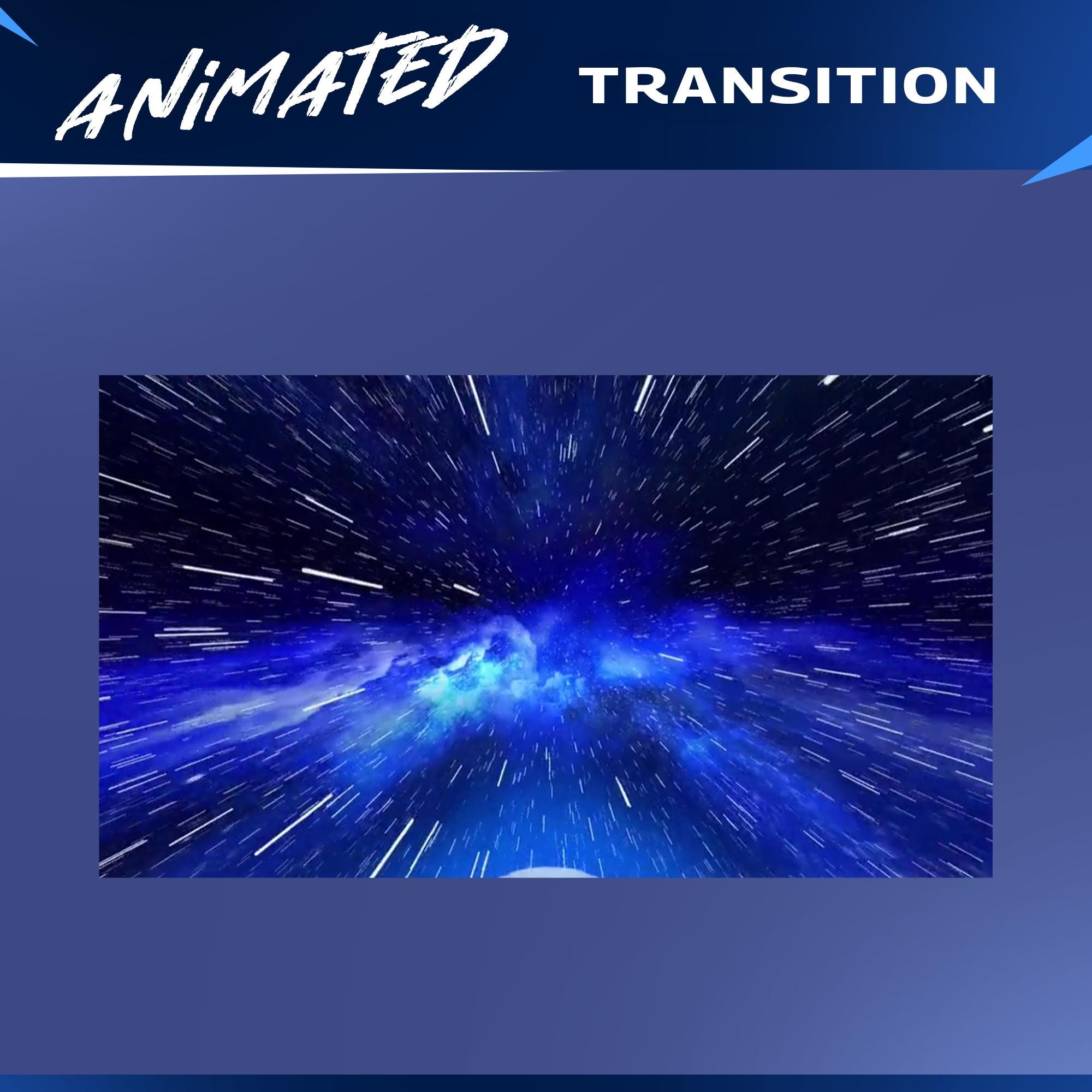 Animated Horizon Stream Overlay: Blue Sci-fi Space for Twitch, OBS, and ...