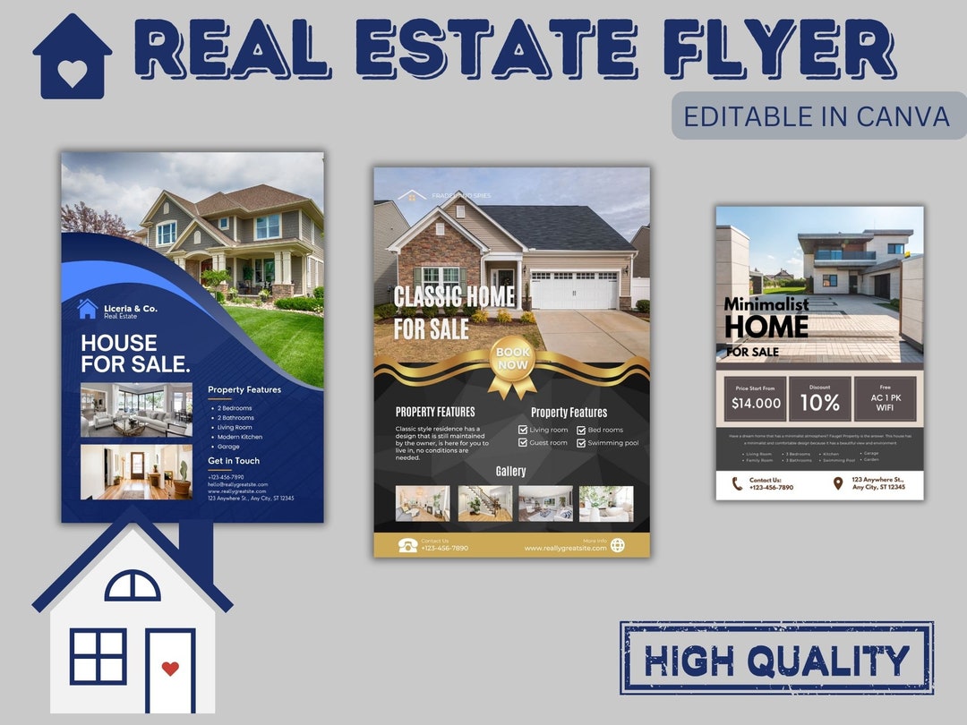 Editable Real Estate Marketing Flyer Editable Real Estate Flyer New ...
