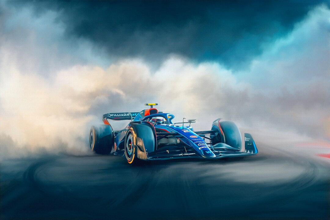 Williams 2023 F1 Motorsport Painting by Nick Stone-signed Limited ...