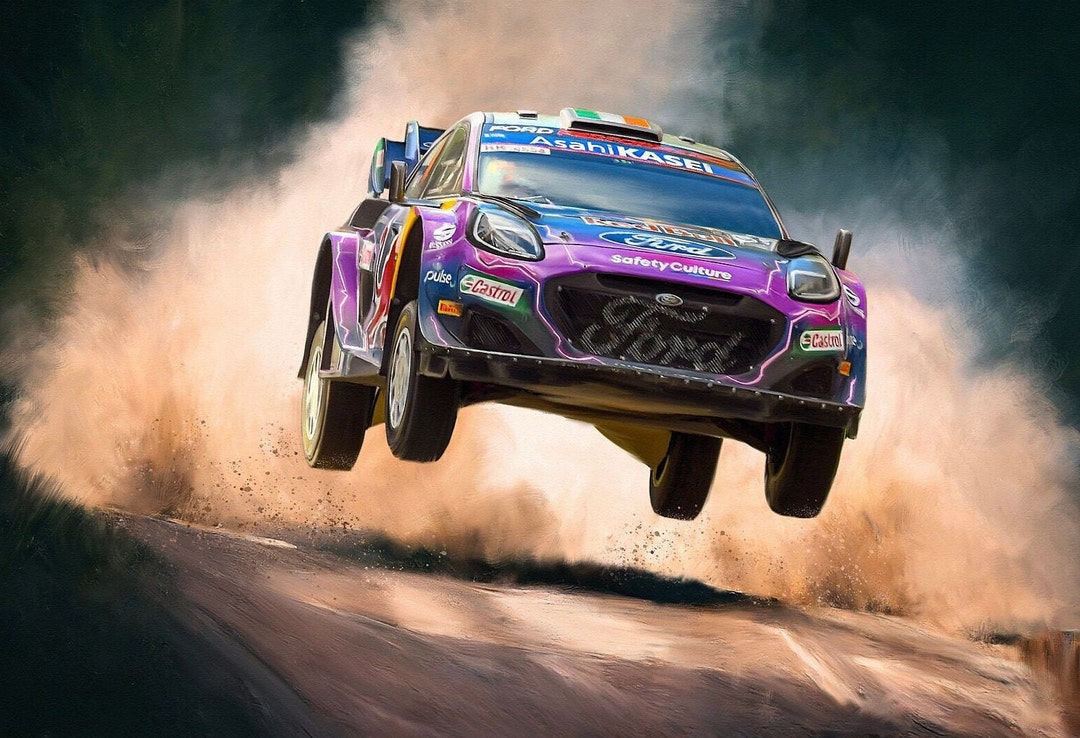 Ford Puma Rally 1 Motorsport Painting by Nick Stone signed Limited ...