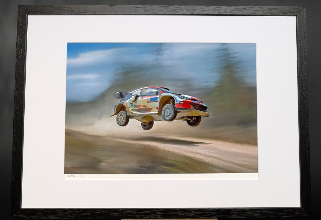 Toyota Yaris GR Rally 1 WRC Rally Car Painting - Signed Limited Edition ...