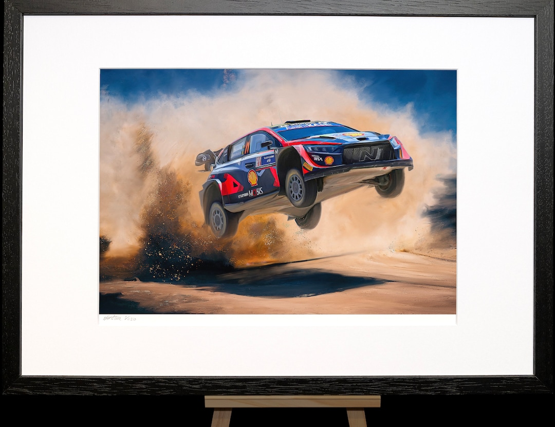 Hyundai I20 Rally 1 Hybrid WRC Motorsport Rally Car Painting by Nick ...