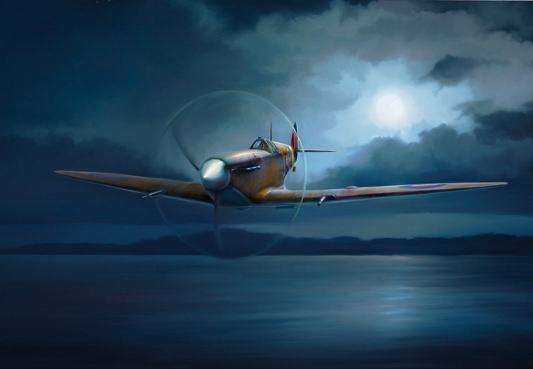 Spitfire WW2 Aviation Art Print: Signed Limited Edition, Framed Option ...