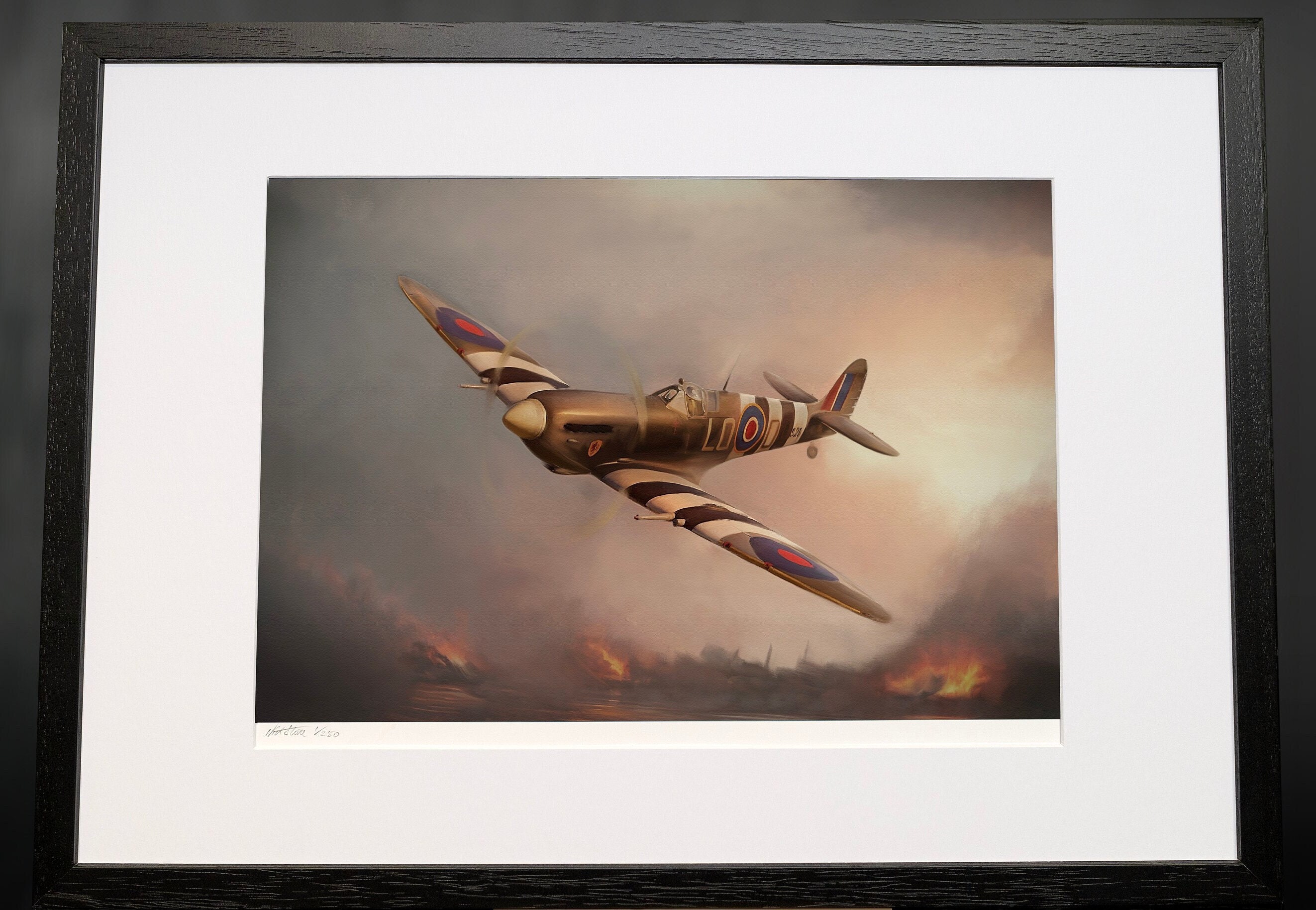 Spitfire WW2 Aviation Art Print: Signed Limited Edition - Etsy