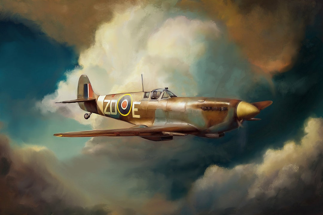 Spitfire ZD E fine Art Military Aviation Print Signed Limited - Etsy