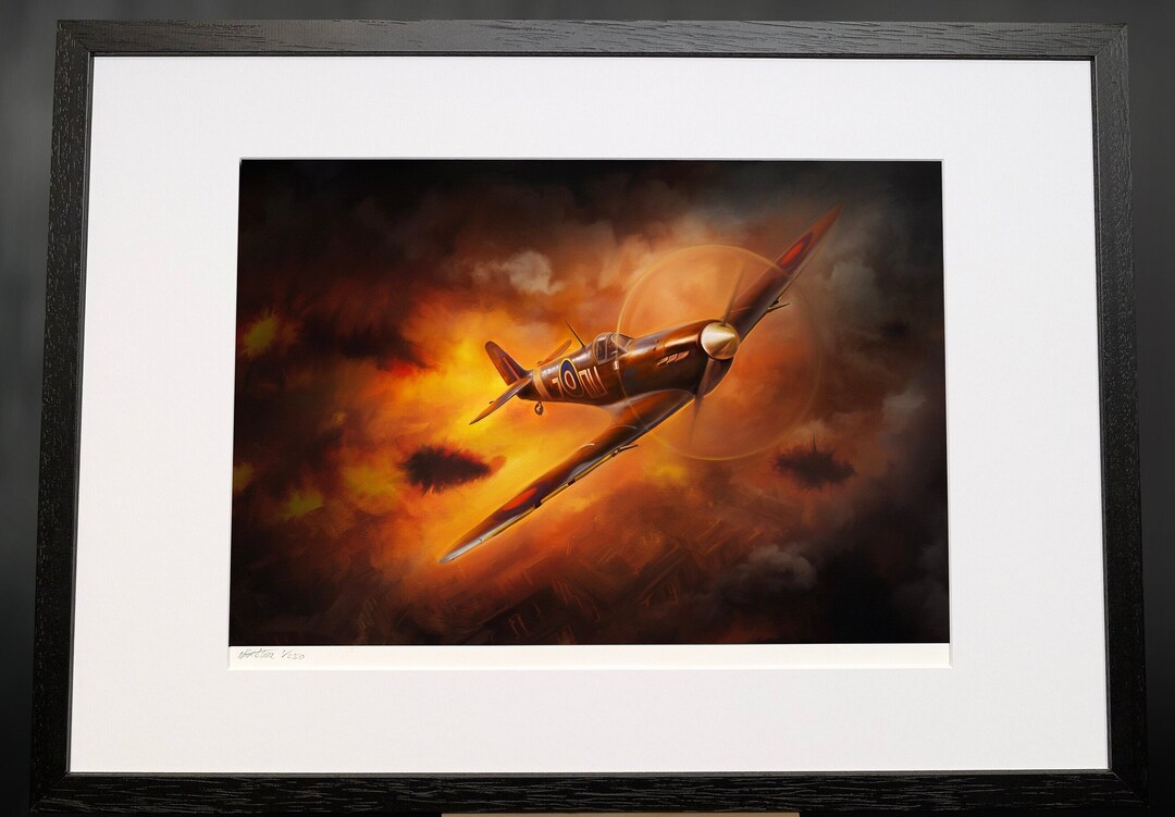 Spitfire WW2 Aviation Art: Signed Limited Edition Giclée Print - Etsy