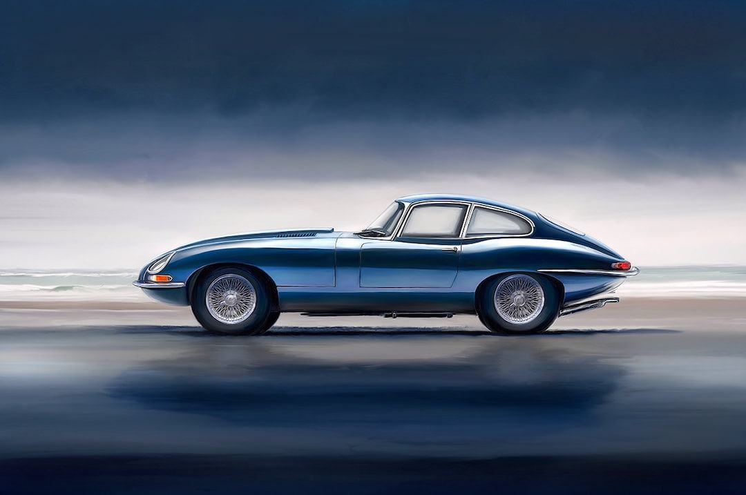 Jaguar E-type Art Print: Signed Limited Edition Automotive Giclee - Etsy UK