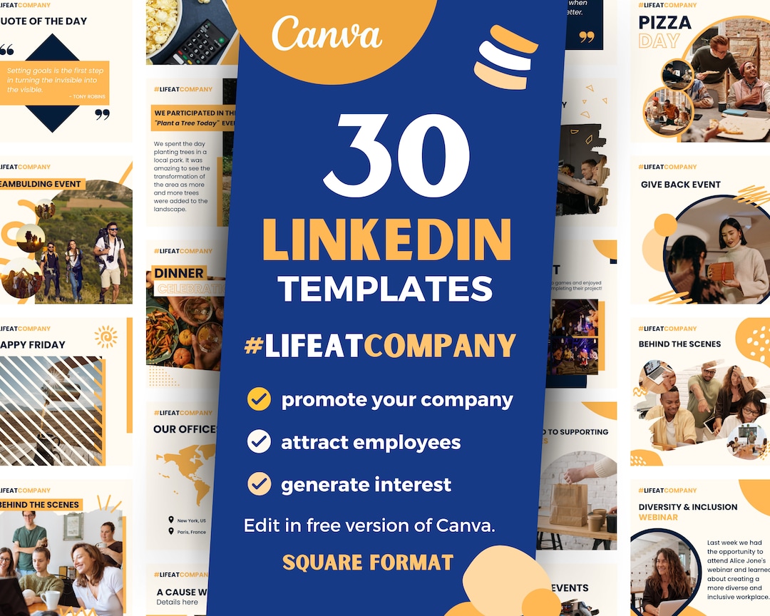 30 Life at Company Posts Template for Recruiters to Promote the Company ...