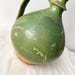1860s Rustical Green Glazed Ceramic Wine Jug With Handle Handmade ...