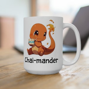 Charmander Mug Pokemon Anime Mug Coffee Cute Cup Kawaii Gift Pokemon ...