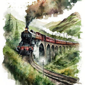 Wizard World Wall Art Potter Wall Decor Potter Poster Watercolor ...