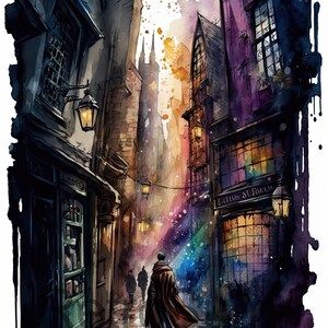 Wizard World Wall Art Potter Wall Decor Potter Poster Watercolor ...