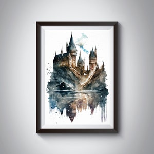 Wizard World Wall Art Potter Wall Decor Potter Poster Watercolor ...