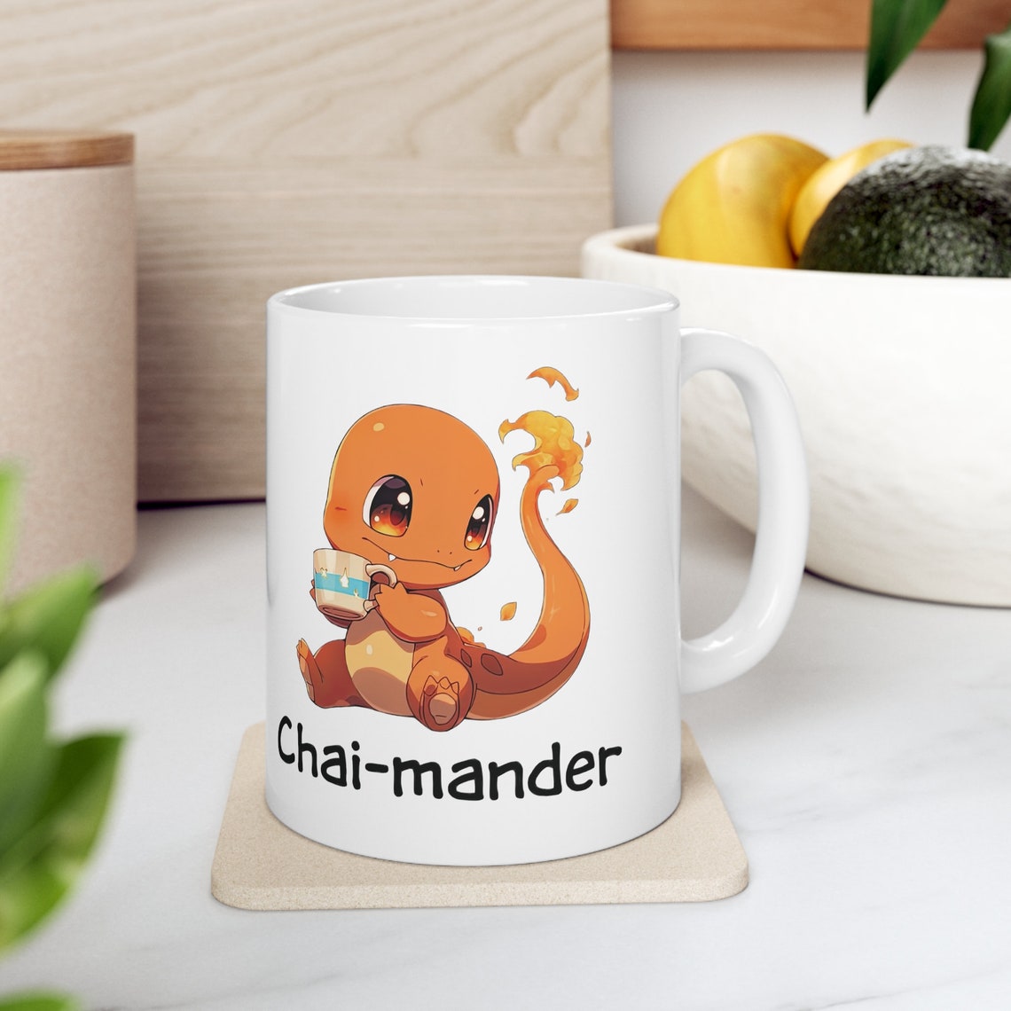 Charmander Mug Pokemon Anime Mug Coffee Cute Cup Kawaii Gift Pokemon ...