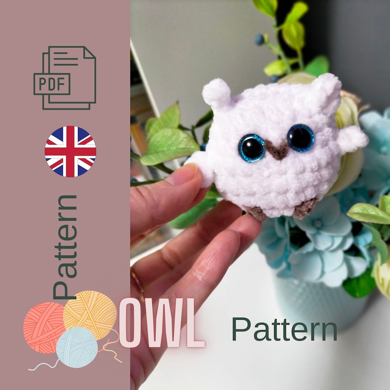 Owl Crochet Pattern: Easy Amigurumi Tutorial for Beginners - Plush Toy ...