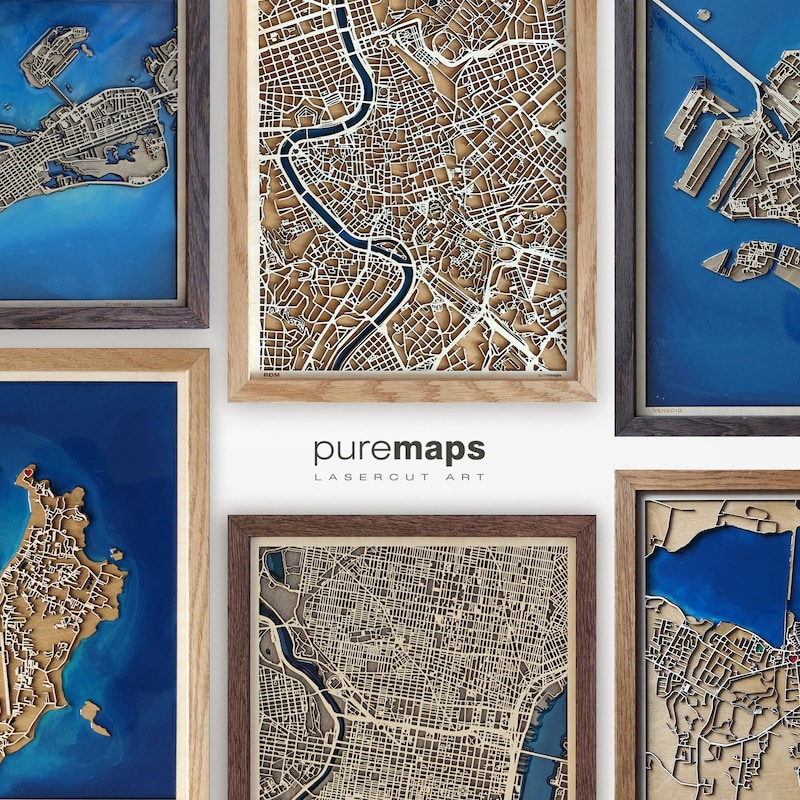 Wooden Map - Etsy