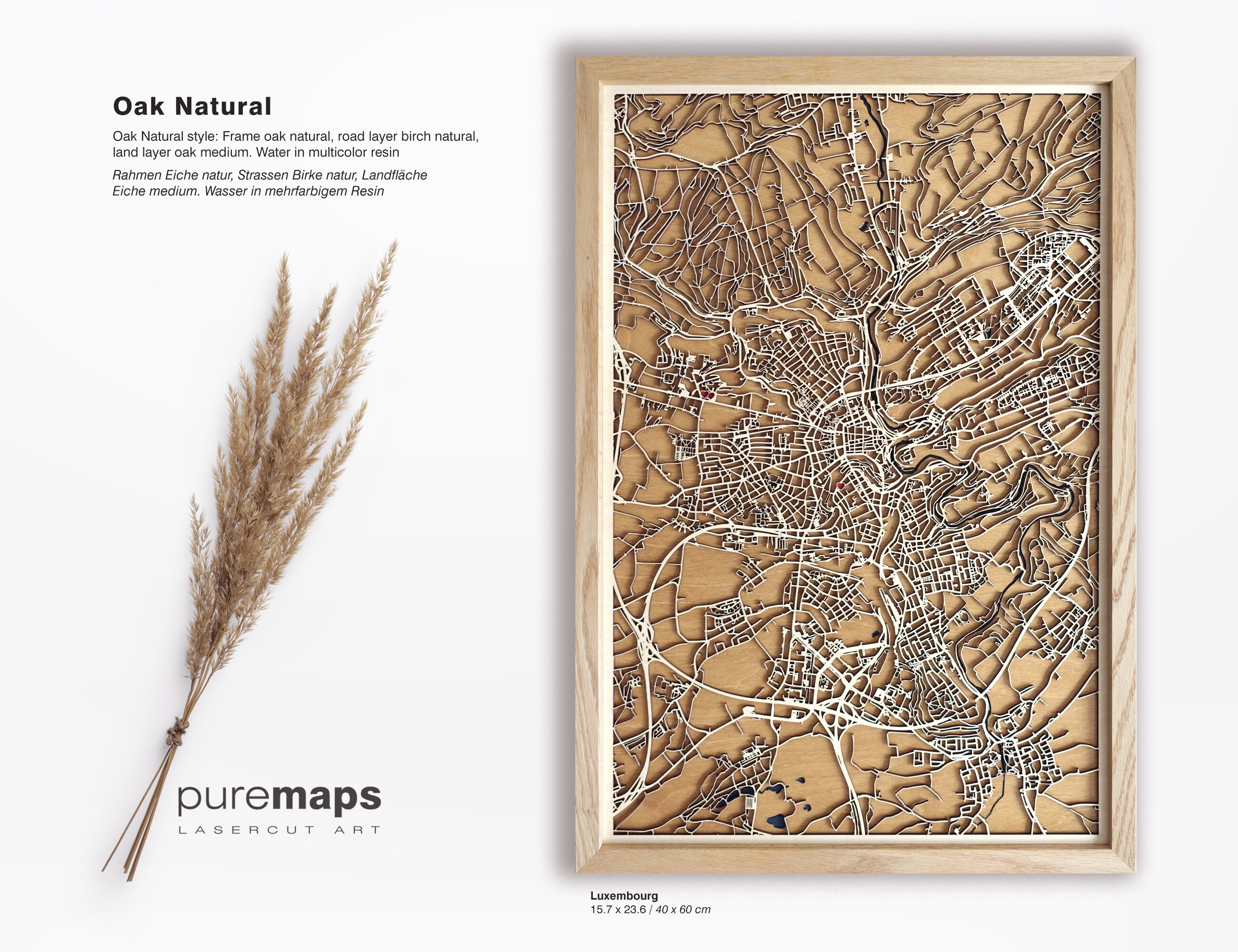 Custom Made Wooden Map of Your Favorite Place - Lasercut City Map Wood ...