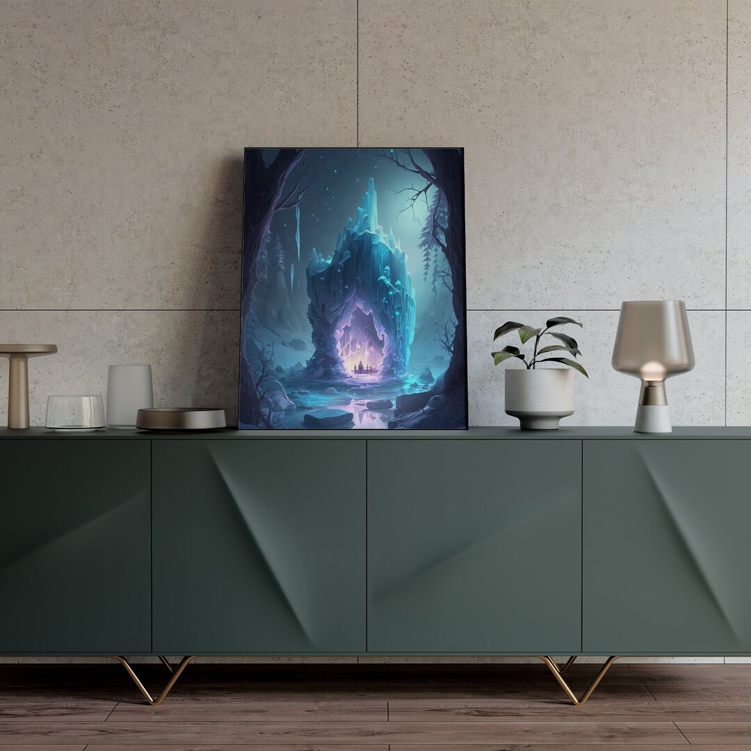 Purple Iceberg Poster | Art | Digital Poster | Bed Room | Poster Art ...