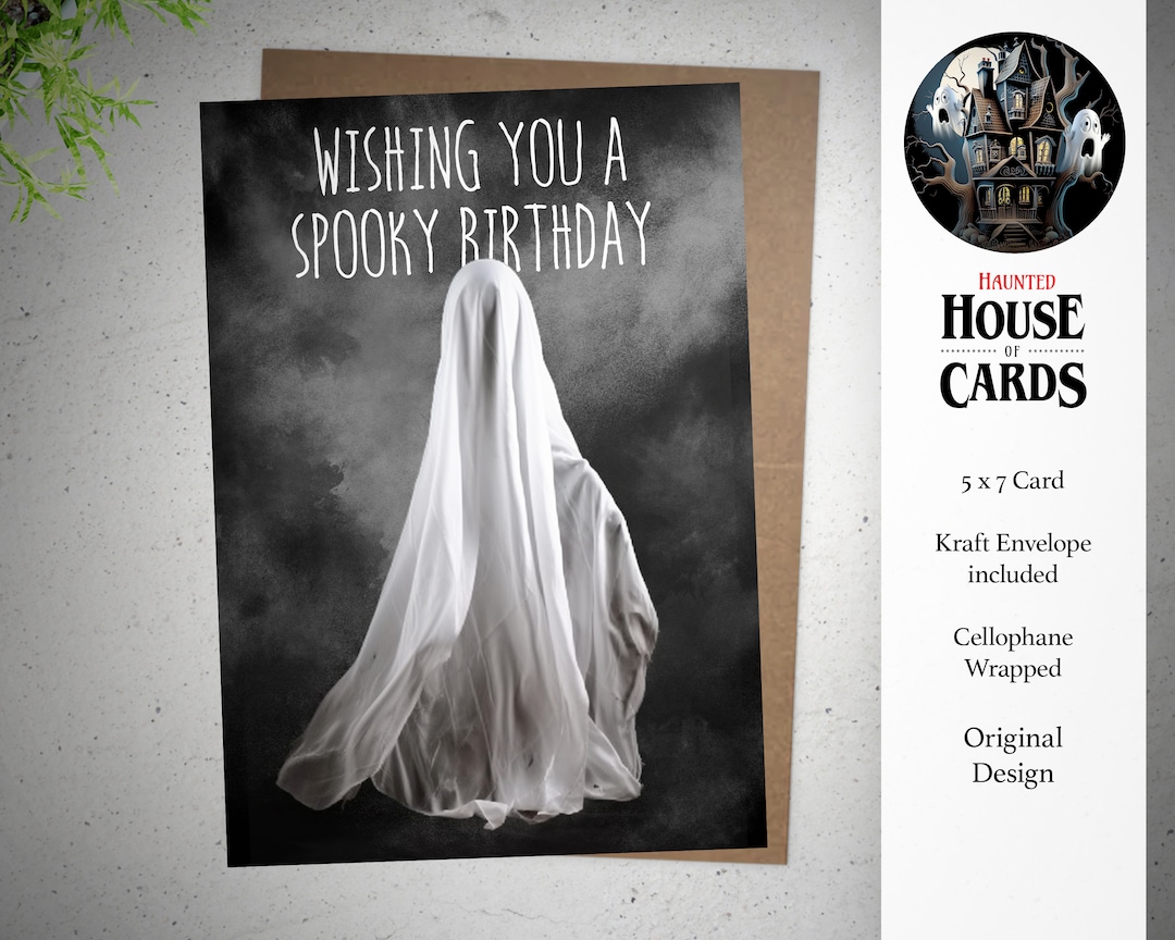 Spooky Birthday, Horror Birthday, Birthday Card, Spooky, AI Design ...