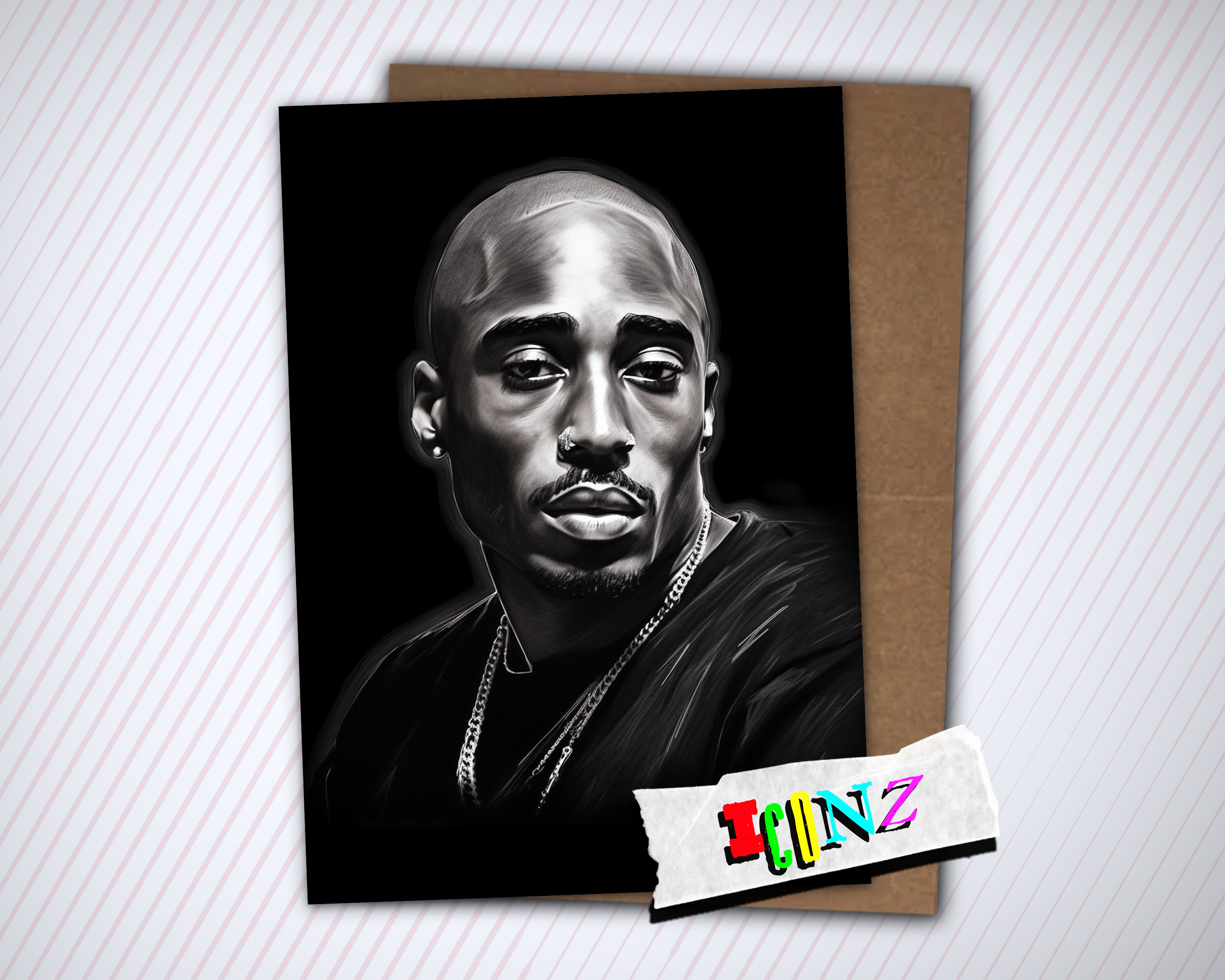 Tupac Shakur, Birthday Card, Iconic, Pop Art, Rapper, Tupac, 2pac ...