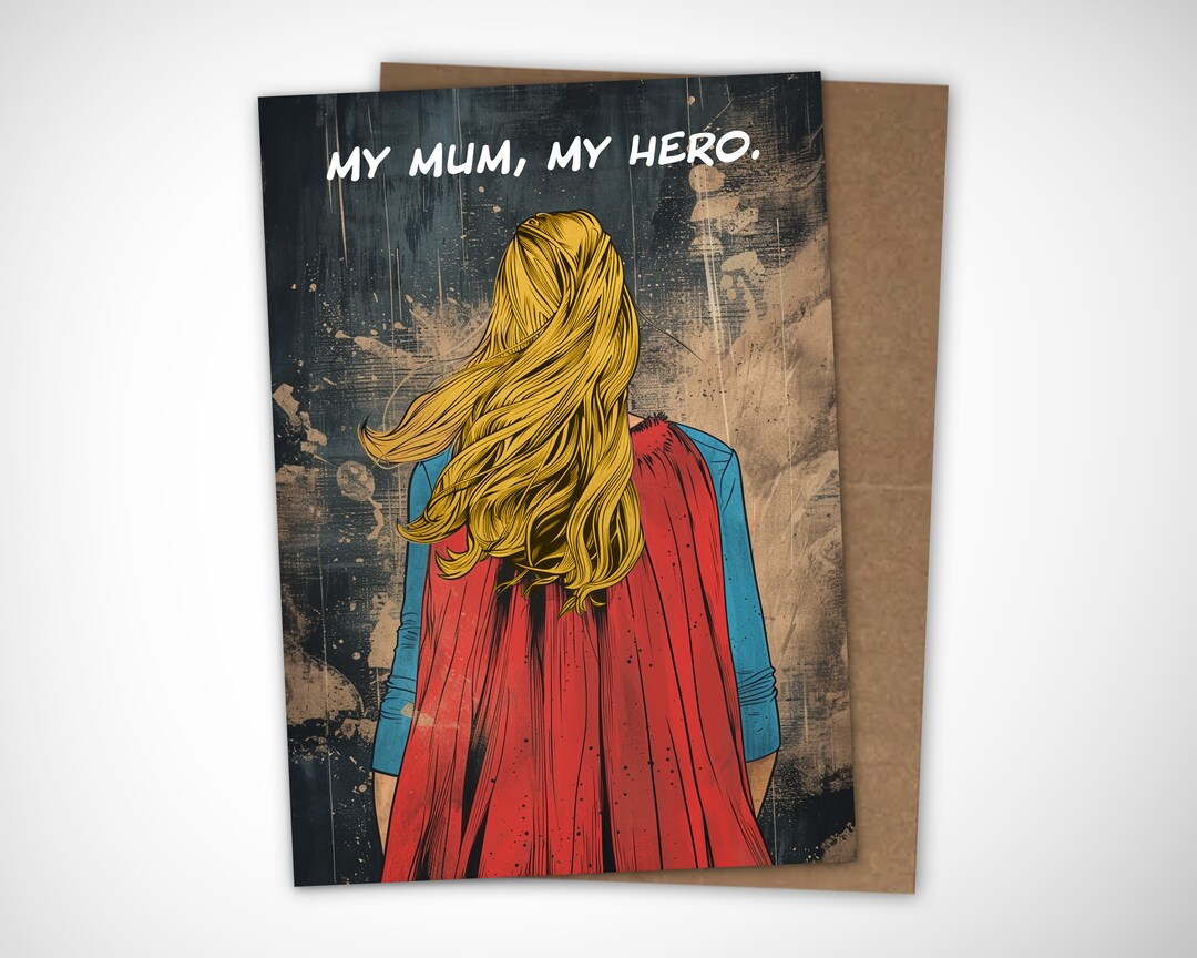 My Mum My Hero, Mum Birthday, Superhero Mum, Comic Book, Mum, Mother ...