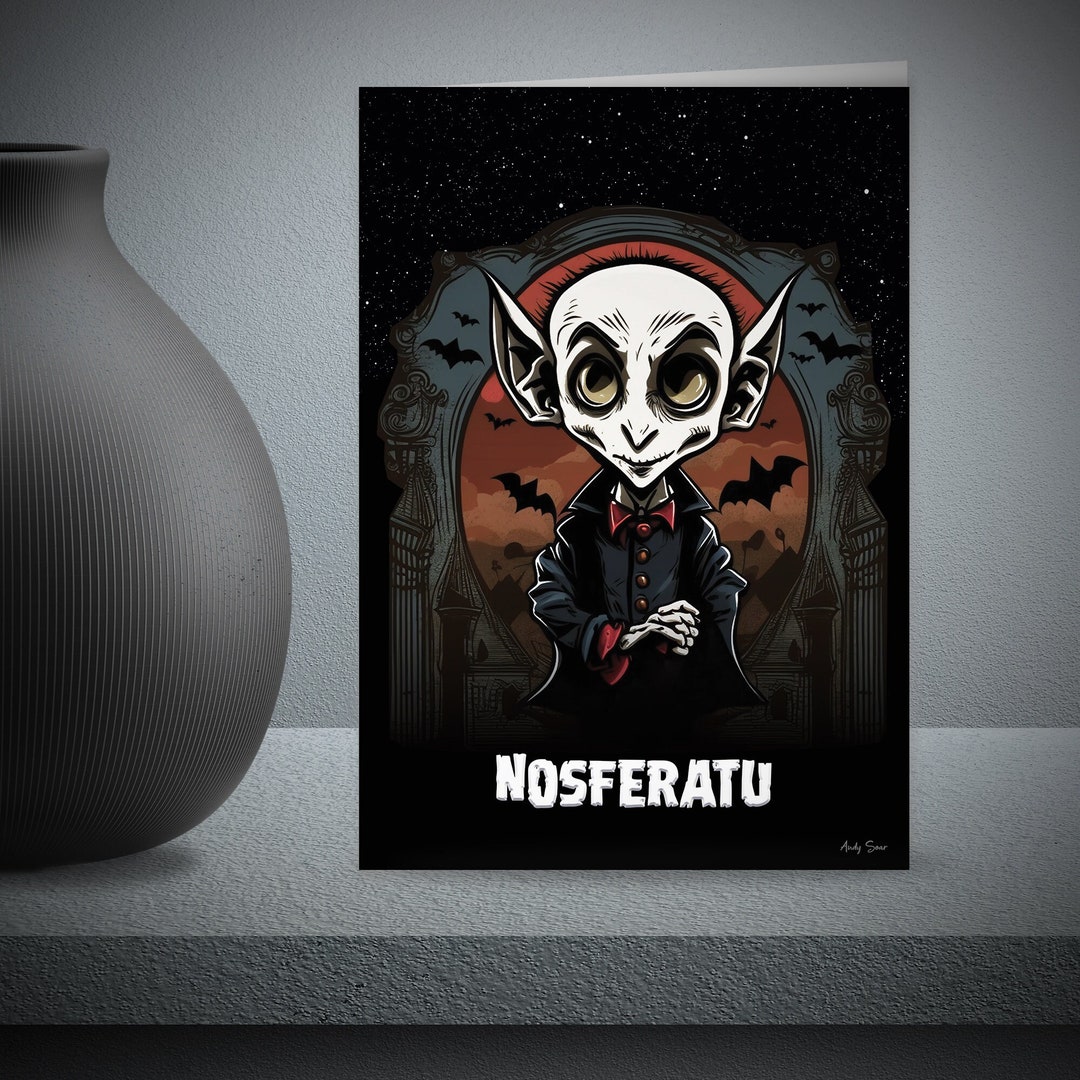 Nosferatu | Greetings Card | Funny | Scary | Spooky | Horror | 5x7 Card ...