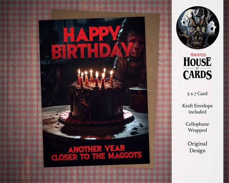 Evil Dead, Inspired, Horror, Birthday Card, Greetings Card, AI Created ...
