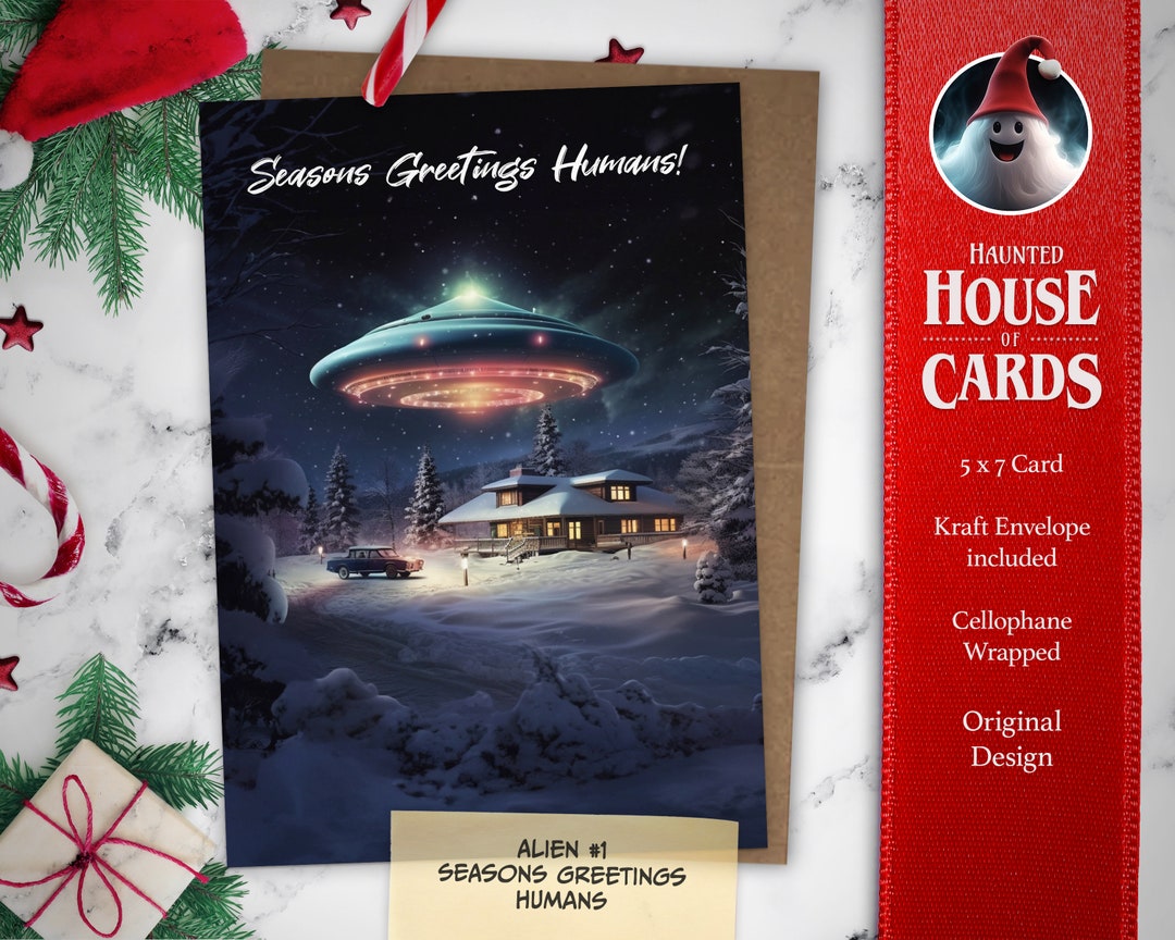 Christmas Card, Aliens, Ufos, Uaps, Alien Christmas, Unique ...