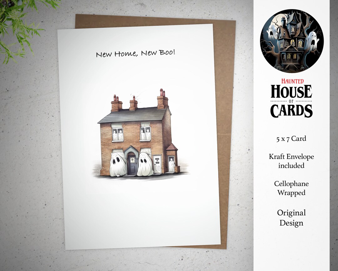 New Home New Boo, Funny New Home Card, Congrats New Home, Housewarming ...