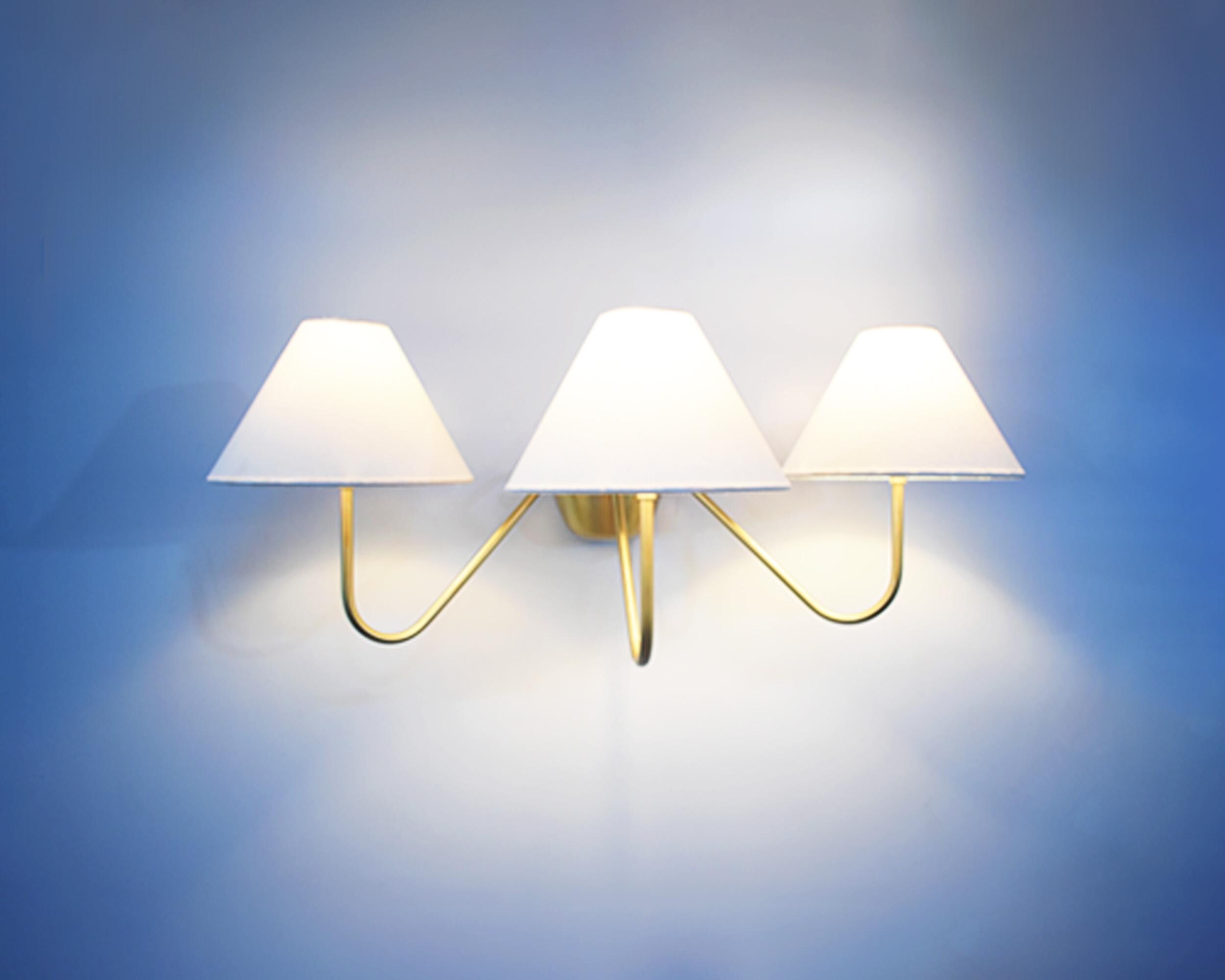 Golden Wall Decor Living Room Modern Farmhouse Vintage Wall Art 3 Light ...