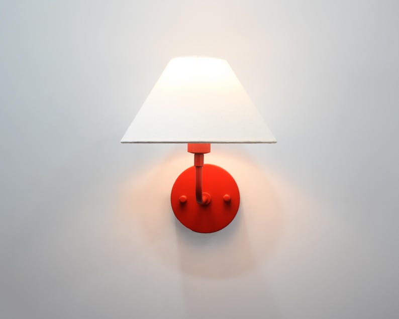 Red Wall Lighting the Perfect Wall Lamp for Modern Sophistication - Etsy