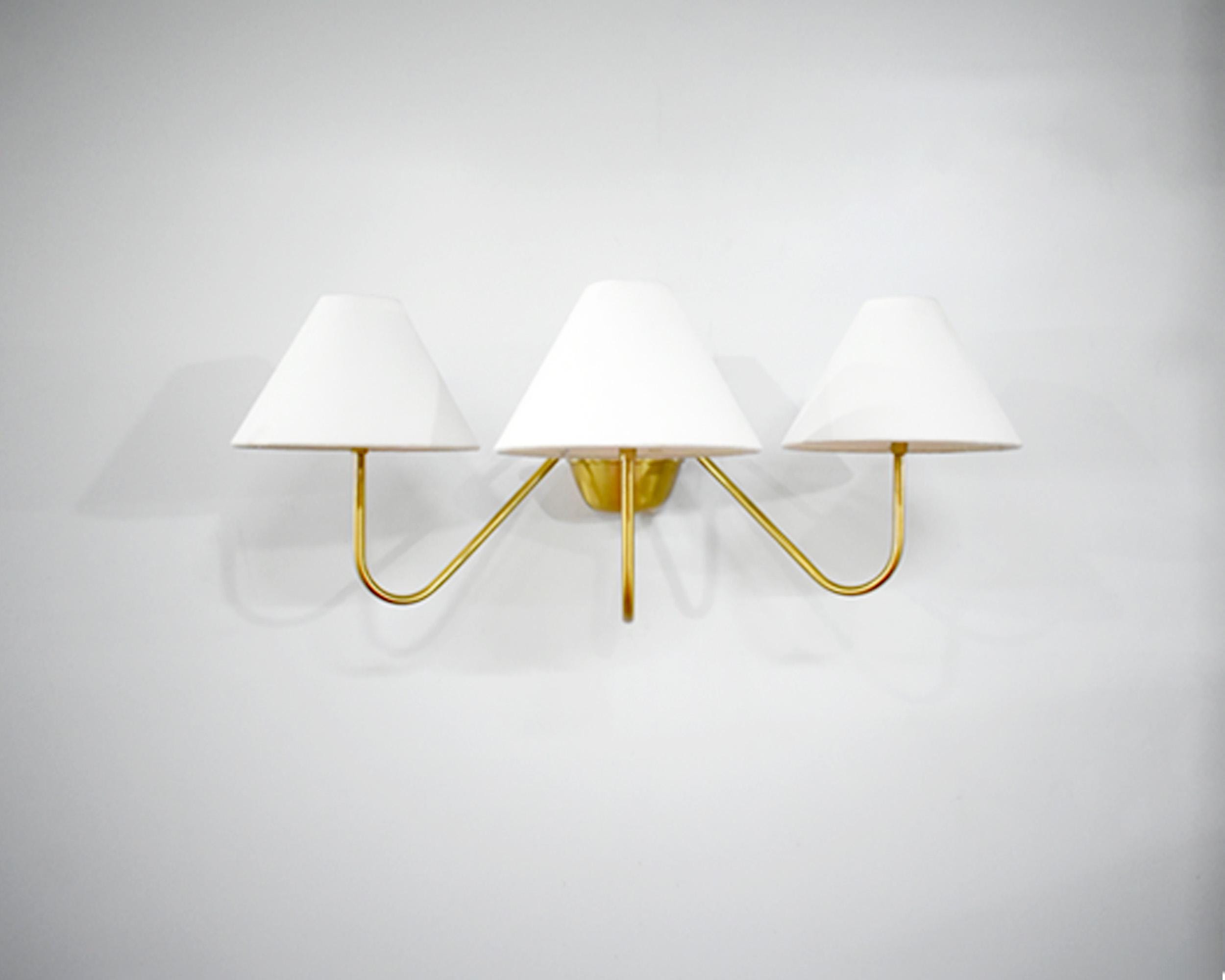 Golden Wall Decor Living Room Modern Farmhouse Vintage Wall Art 3 Light ...