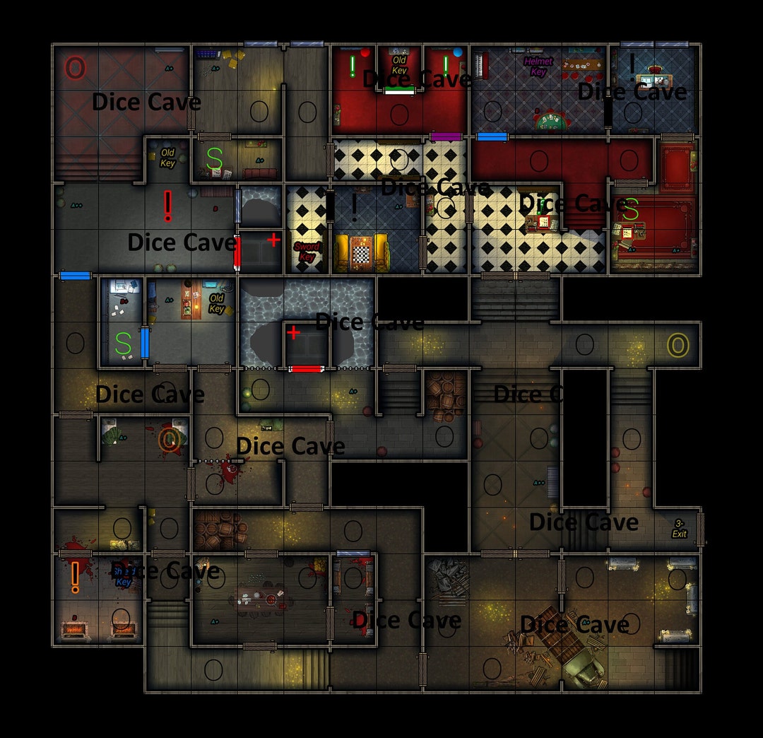 Rockfort Campaign, Resident Evil Digital Print and Play Dungeon ...