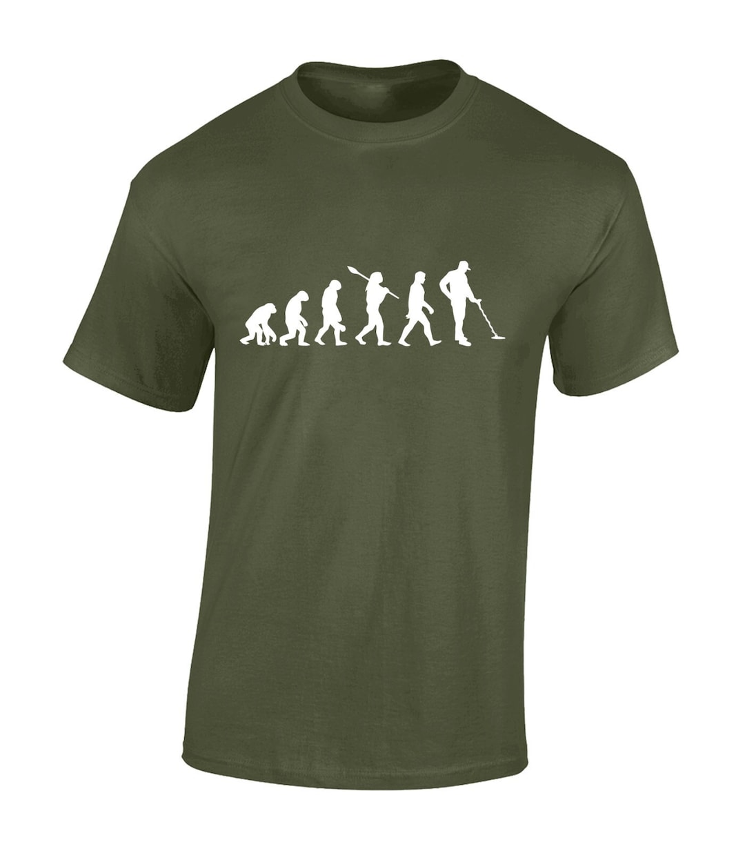 Evolution of a Detectorist Mens T Shirt Unisex Funny Joke Novelty Metal ...
