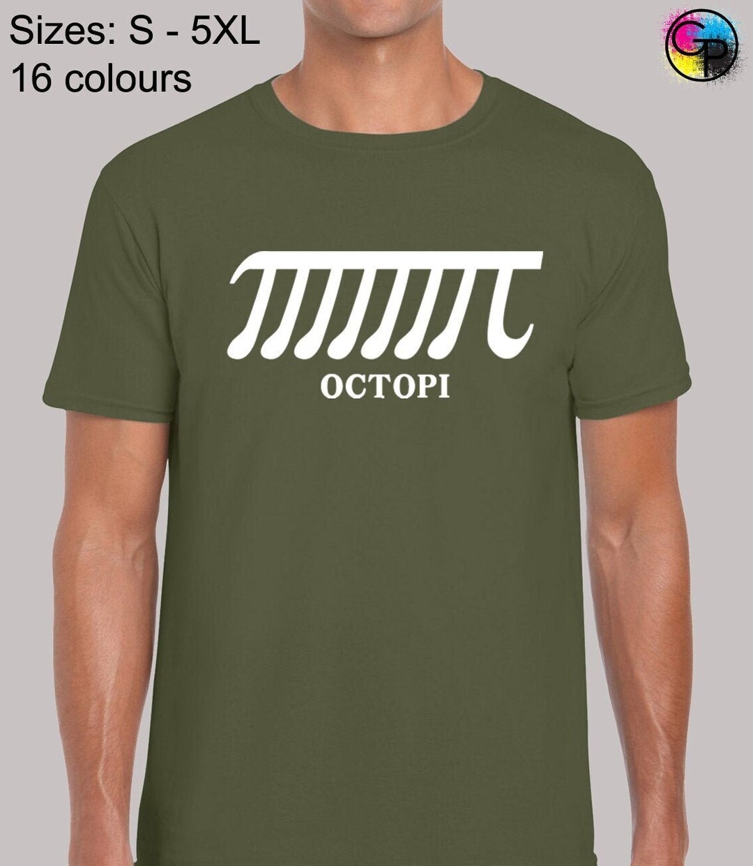 Octopi Mens T Shirt Unisex Funny Joke Maths Geek Pi Nerd Slogan Fashion ...