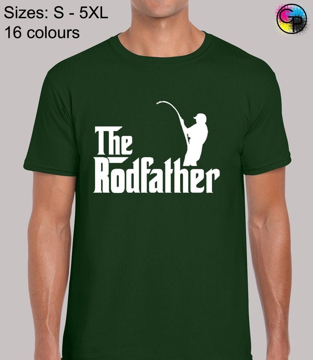 The Rodfather Mens T Shirt Unisex Funny Joke Parody Godfather Fishing ...