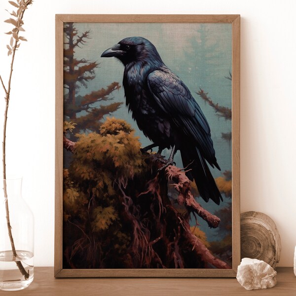 Raven Art Print - Etsy
