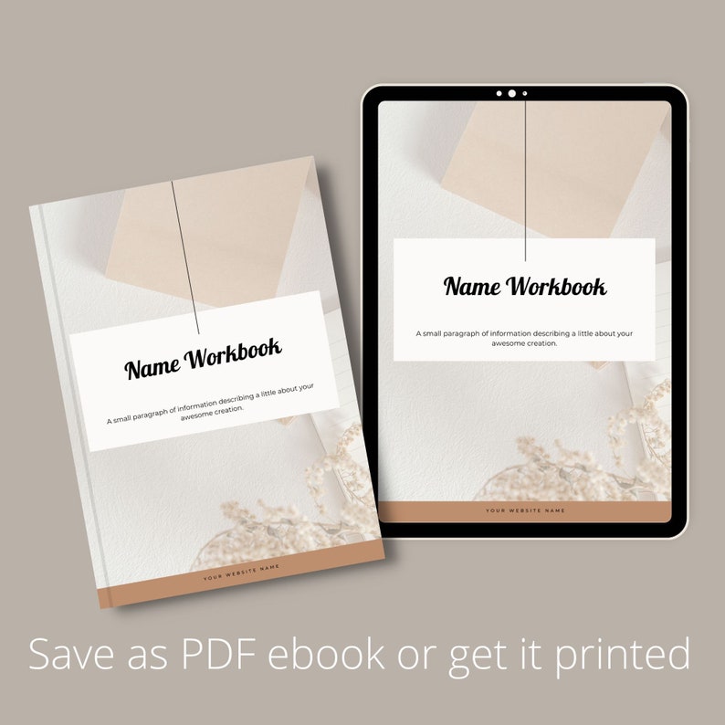 Ebook Template Workbook Canva Coaching Designer Workbook Lead Magnet ...