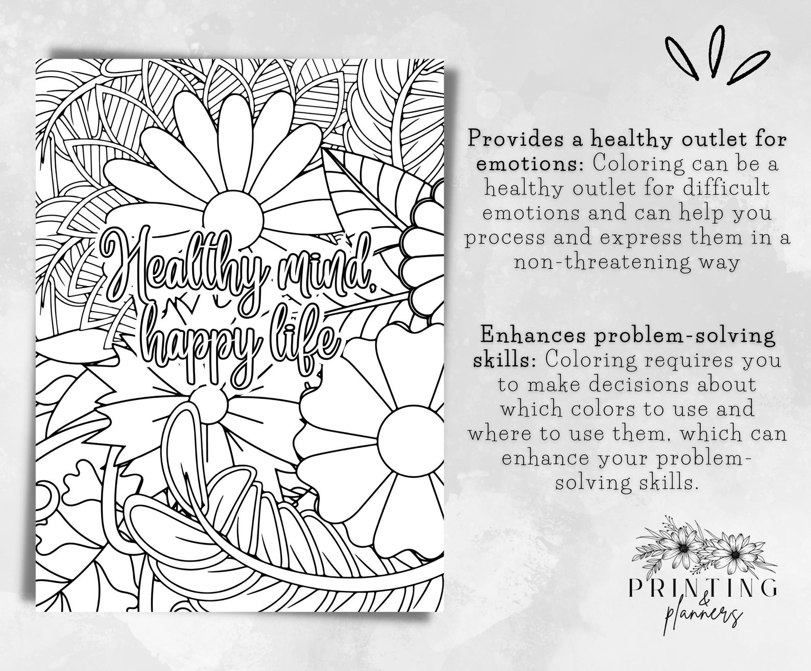 Printable Adult Colouring Pages With Positive Affirmations for Self ...