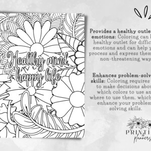 Printable Adult Colouring Pages With Positive Affirmations for Self ...