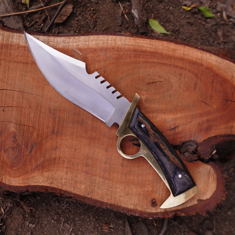 Walking Dead Bowie Knife Replica: Stainless Steel With Brass Guard - Etsy