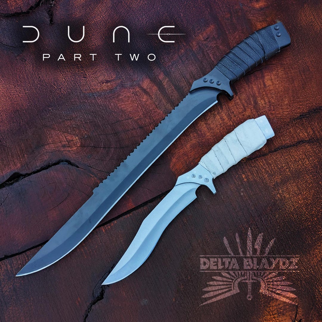Dune 2 Knives: Feyd Rautha Movie Replica Handmade Knives | Carbon Steel ...
