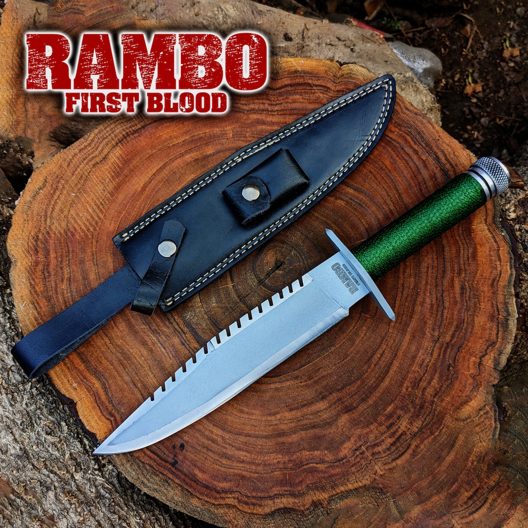 Handmade Rambo Knife: Rambo First Blood Movie Replica Survival Tactical ...