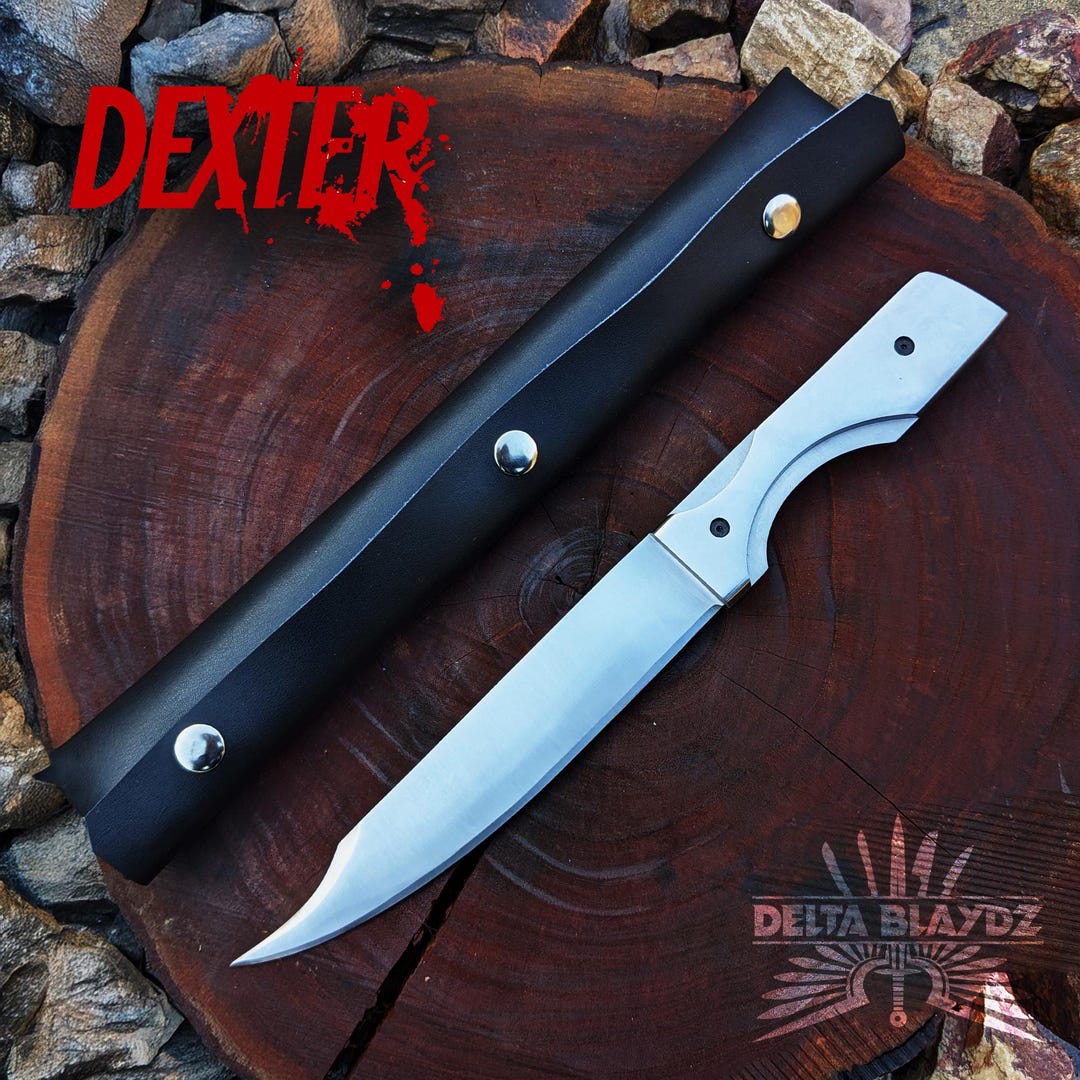 Handmade Dexter Morgan Stainless Steel Knife Replica With Leather ...
