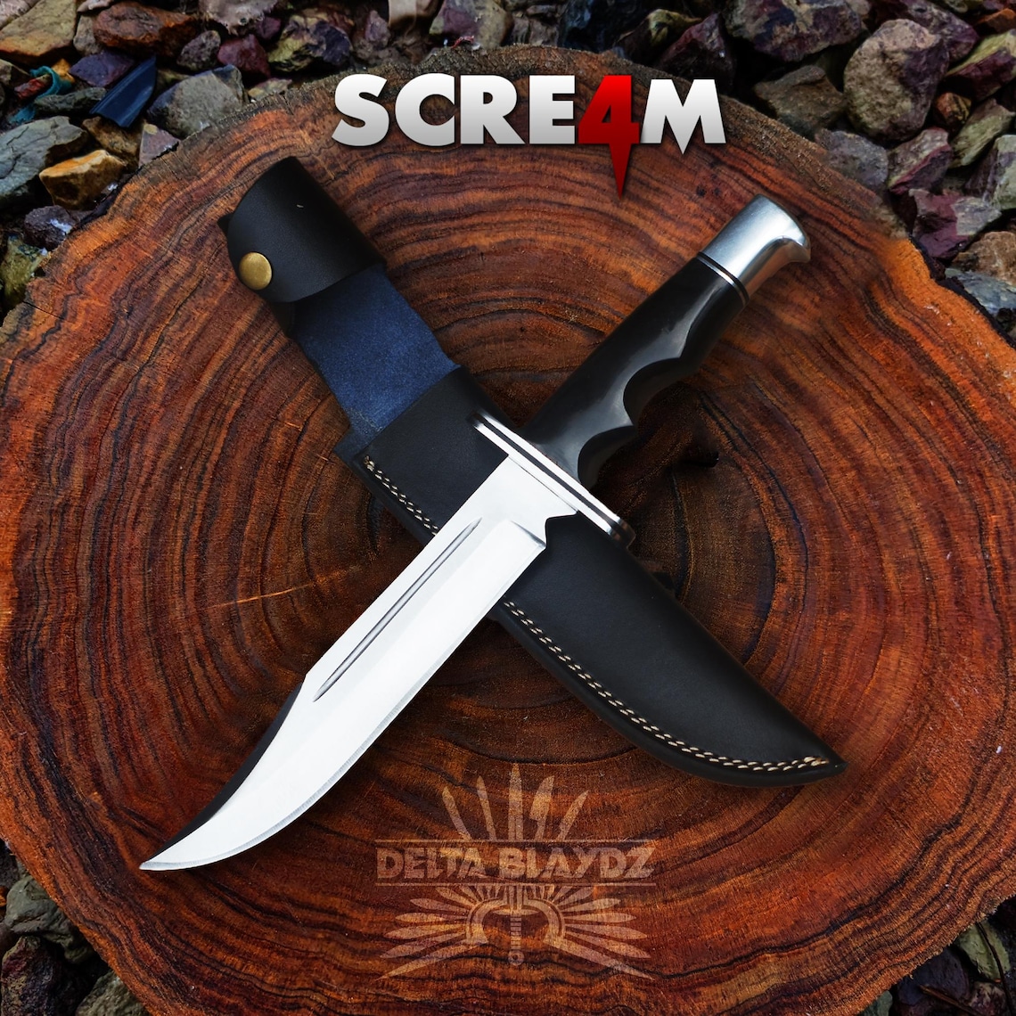 Scream Movie Replica Knife: Bloody Ghostface Buck 120, Real Blade - Etsy