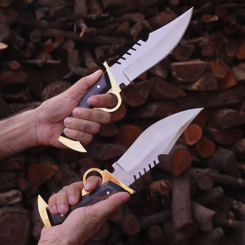 Walking Dead Knife: Replica Bowie Daryl Finger Guard Knife - Etsy