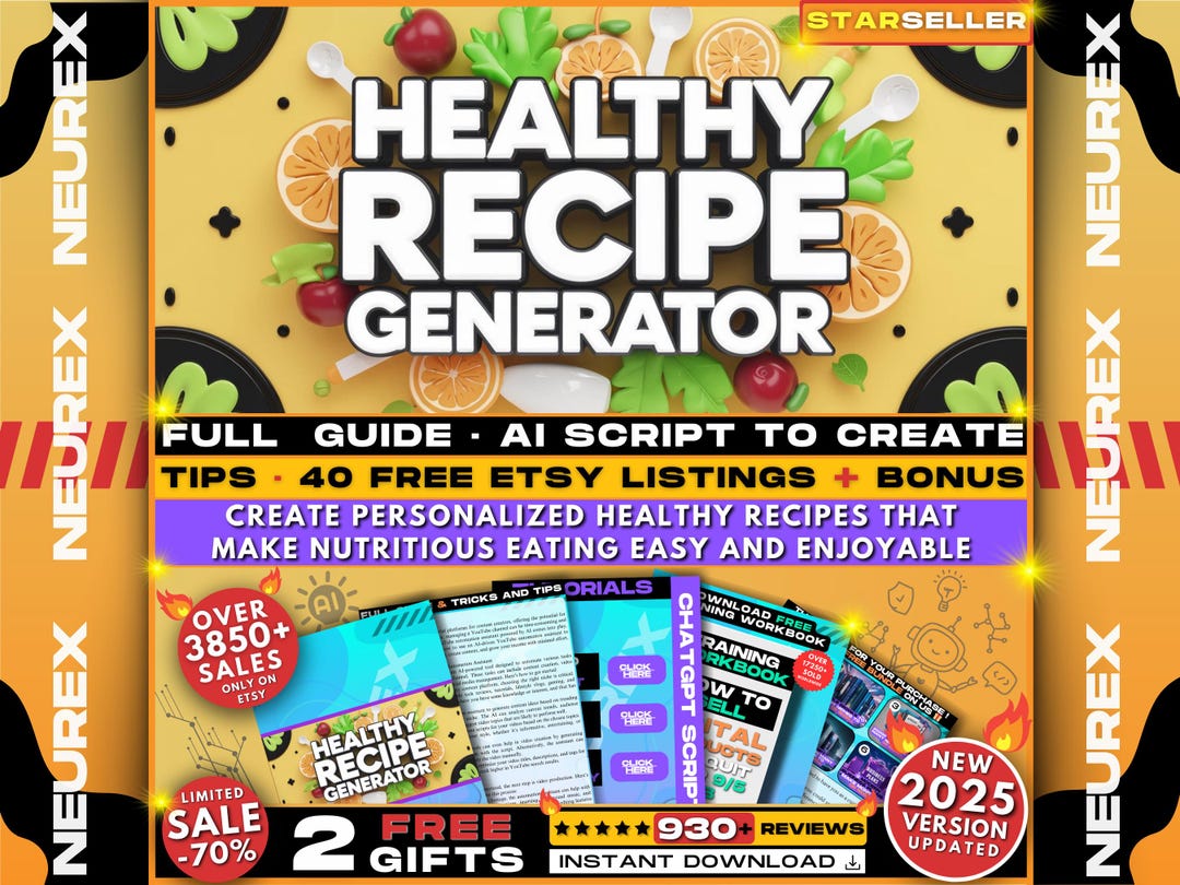 Chatgpt Healthy Recipe Generator Prompt, Nutritious Meals, Balanced ...