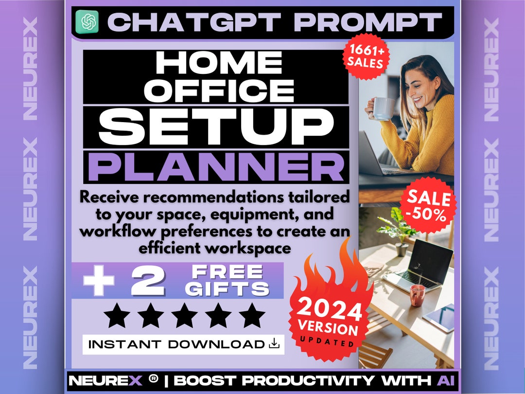 Chatgpt Home Office Setup Planner Prompt, Workspace Design, Productive ...